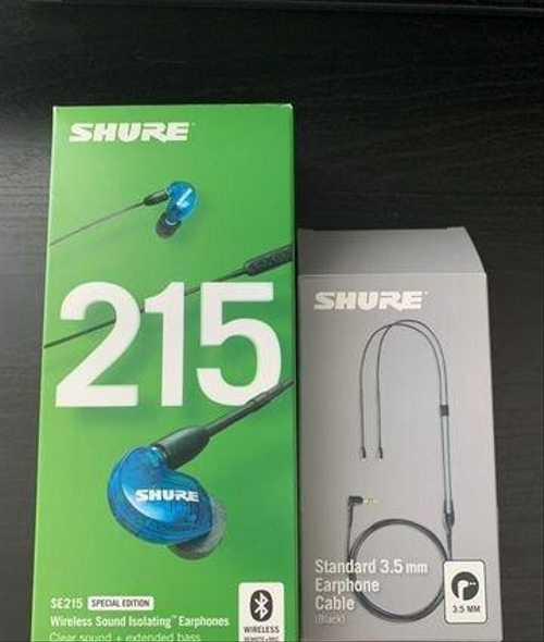 Наушники Shure se215 Cable + Bluetooth