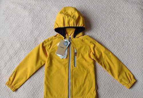 Новая куртка Softshell Reima 122 желтая мальчика