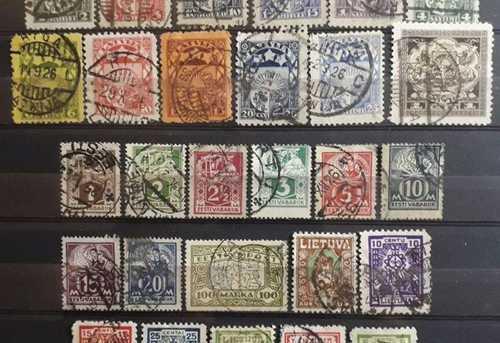 Почтовые марки Латвии, Эстонии, Литвы