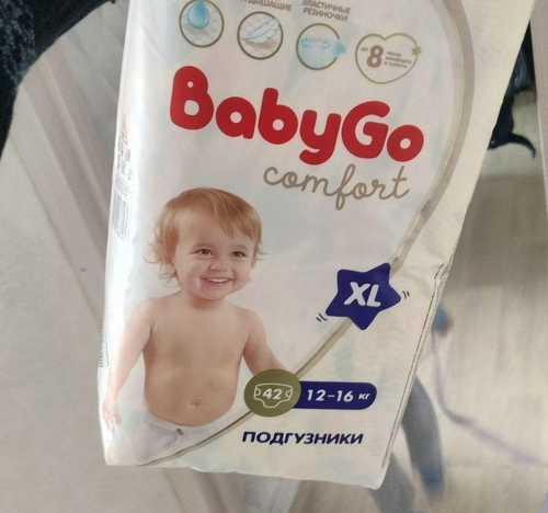 Подгузники baby go xl