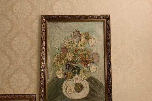 Картина маслом на холсте цветы