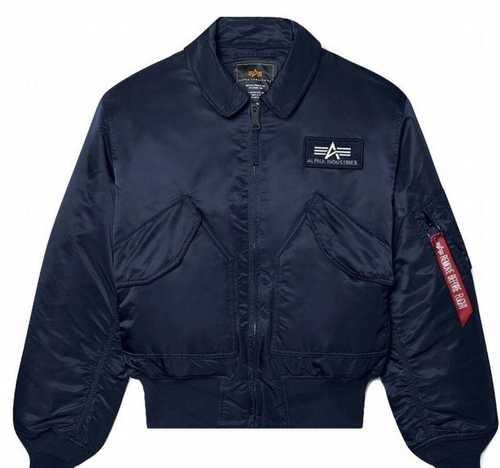 Бомбер alpha industries cwu 45 синий М