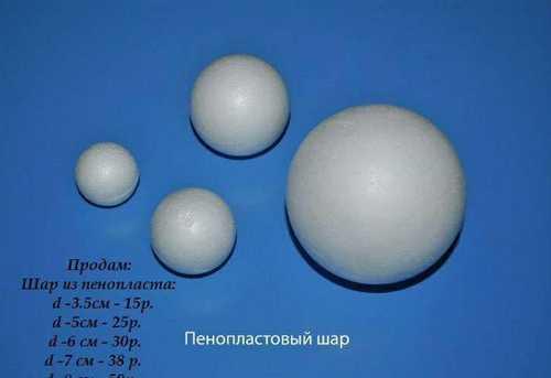 Заготовки пенопластовые -шары