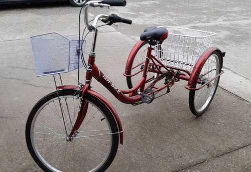Велосипед взрослый трёхколёсный