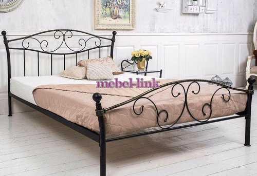 Кровать двухспальная металлическая