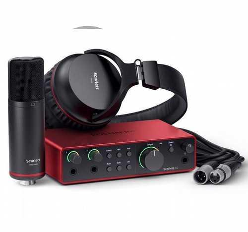 Focusrite Scarlett 2i2 Studio 4th Gen комплект