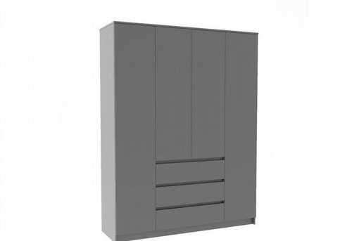Шкаф распашной IKEA белый/графит 160 210