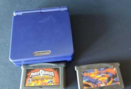 Gameboy advance sp ags-001 синий