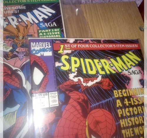 Комиксы Spider-Man Saga #1-4 Marvel Origin 1991 US