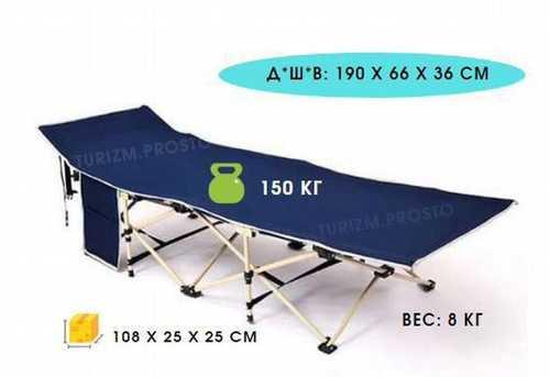 Складная кровать раскладушка 150 кг