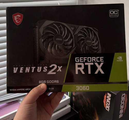 Новая Видеокарта MSI RTX 3060 8GB Ventus 2X