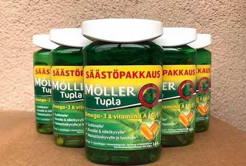 Moller Tupla Omega-3 (Меллер Тупла Омега) 150 шт