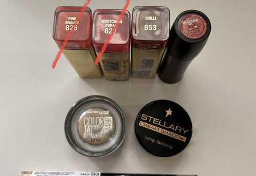 Набор косметики max factor, maybelline, stellary