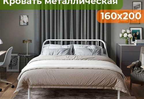 Кровать Мира 160х200 металлическая двуспальная