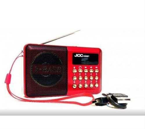 Радиоприемник jioc H089UBT mp3, bluetooth, красный