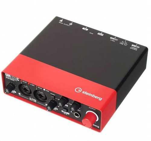 Внешняя звуковая карта с USB Steinberg UR22C Red