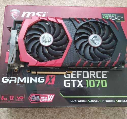 Видеокарта msi gtx 1070