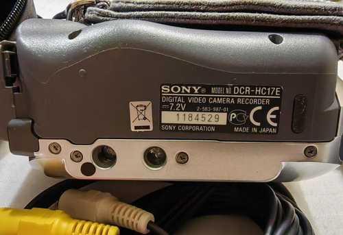 Видеокамера цифровая sony DCR-HC17 minidvE