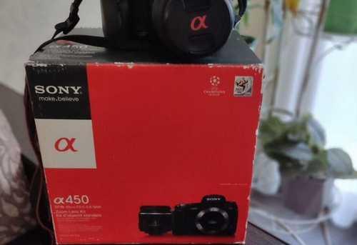Зеркальный фотоаппарат sony a450 kit 18-55