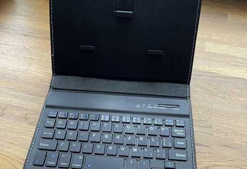 Мини bluetooth клавиатура с чехлом-подставкой