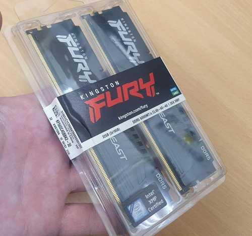 Оперативная память Kingston fury ddr5 32gb 6000Mhz