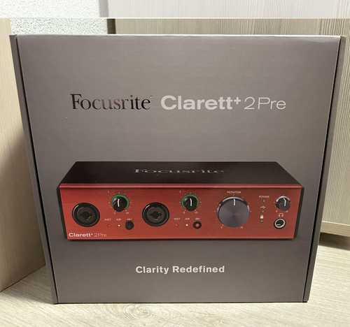 Focusrite Clarett  2Pre Usb звуковая карта Новая