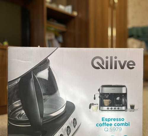 Кофеварка комбинированная Qilive espresso coffee