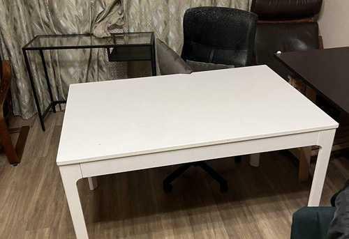 Кухонный стол IKEA белый раздвижной