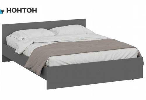 Кровать Денвер 1.6 м графит серый