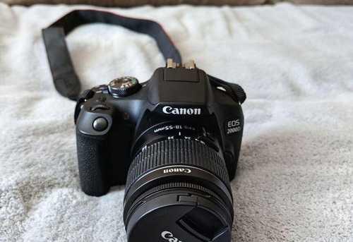 Зеркальный, фотоаппарат Canon EOS 2000d