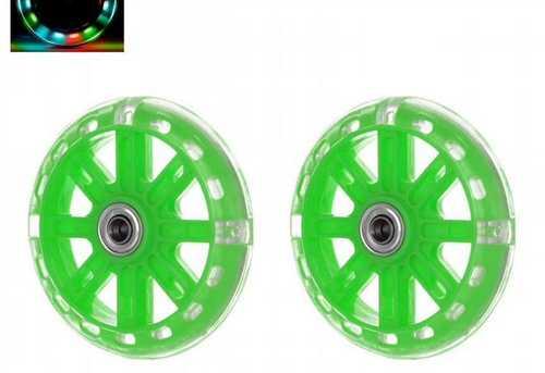 Комплект силиконовых колес светящиеся колеса Зелен