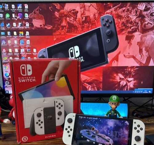 Прошитая Nintendo switch oledd write   256 gb