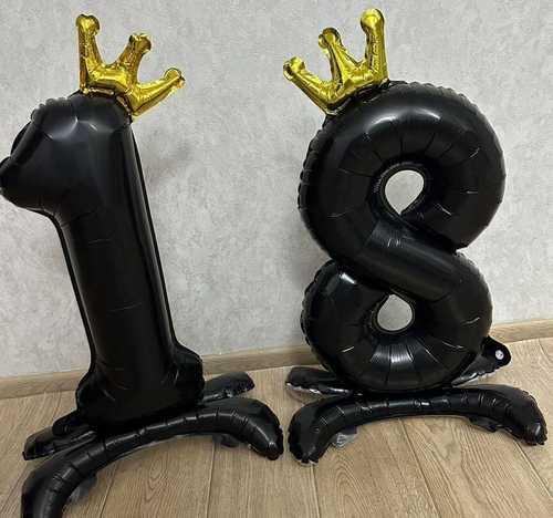 Цифра фольгированные 18