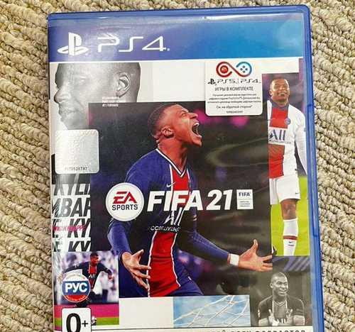 Диск с игрой Fifa 21 ps4