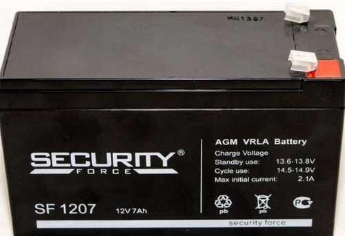 SF 1207 Аккумуляторная батарея 12В 7Ач Security Fo