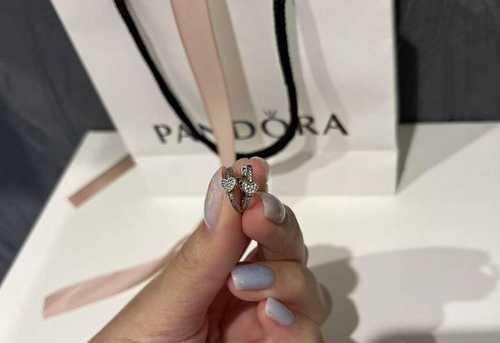 Серьги-кольца Обольстительные сердца Pandora