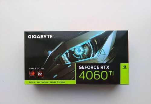 Новая Gigabyte RTX 4060 Ti Eagle OC 8G. Гарантия