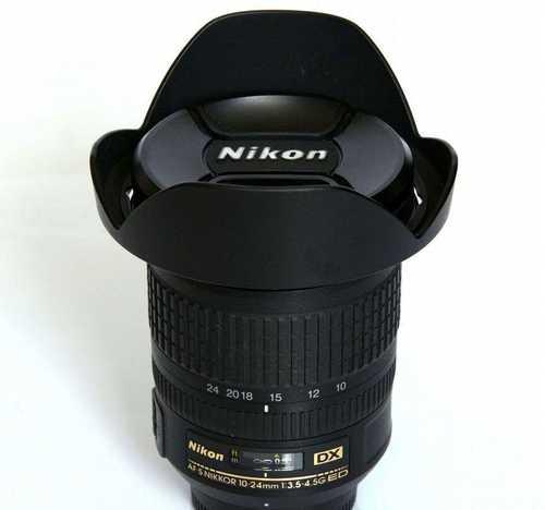 Объектив Nikon AF-S Nikkor 10-24mm 1:3.5-4.5G ED