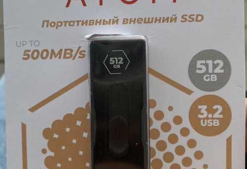 SSD USB 3.2 512gb. Atom внешний ssd, флешка