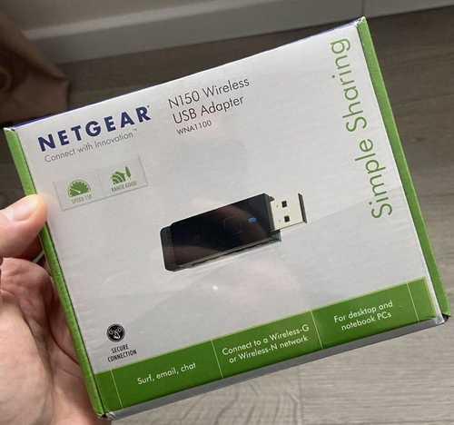 WiFi USB адаптер NetGear WNA1100-100PES