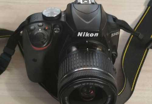 Зеркальный фотоаппарат Nikon D3400 Kit 18-55 mm
