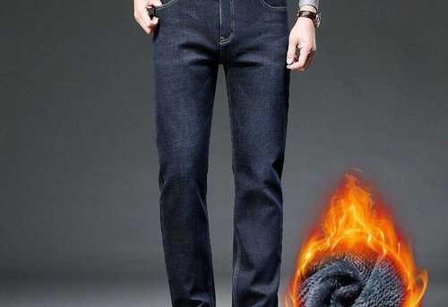 Теплые джинсы мужские новые