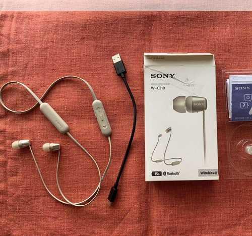 Наушники sony WI-C310 Беспроводные