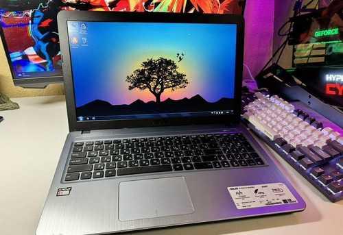 Ноутбук asus amd E1 4/512gb как новый