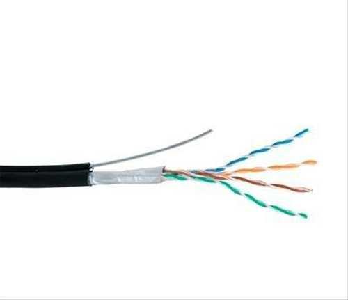 Кабель FTP 4PR 24AWG Cu CAT5e, outdoor +трос