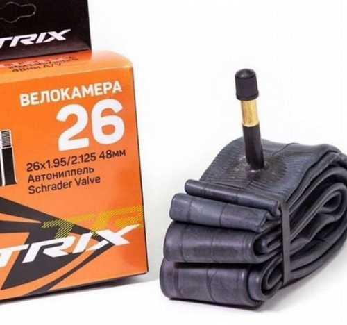 Велокамера 26 trix 26х1.95 / 2.125 AV 48 мм