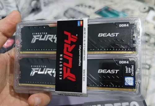 Оперативная память Kingston 32GB fury Beast DDR4