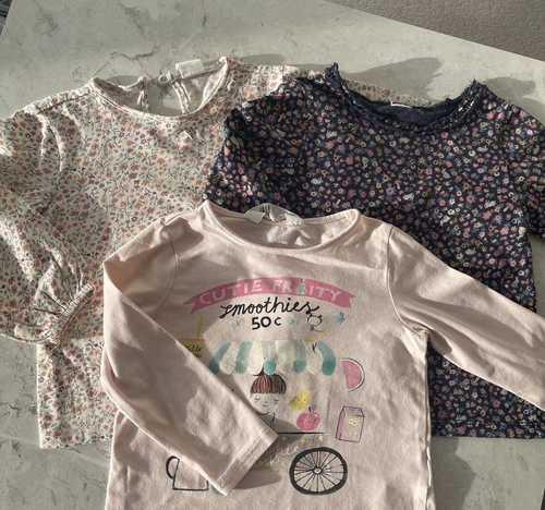 Лонгслив. 3шт. H&M. 80-86р