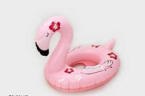 Надувной круг Фламинго с сидением и ручками,2-6лет