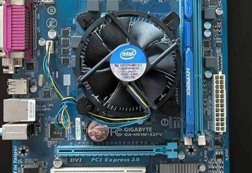 Комплект Xeon E3-1260L, MB(Gigabyte),DDR3 8gb
